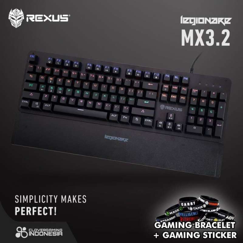 Jual Rexus Legionare MX3.2 Magnetic Palm Rest - Mechanical Gaming ...