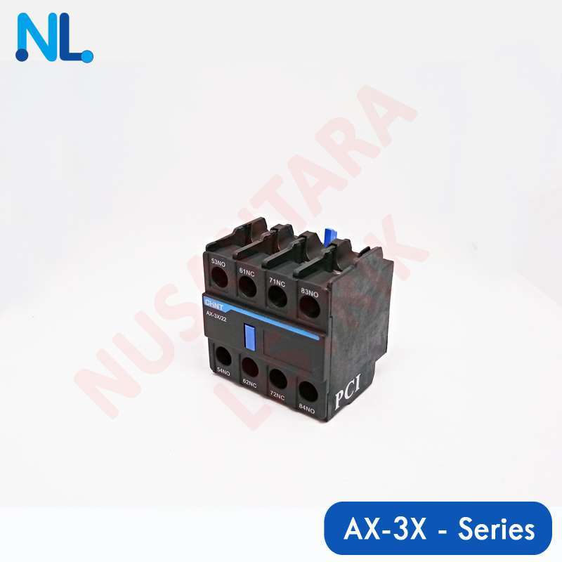 Jual Auxiliary Block Contact AC Contactor Kontaktor 2NO 2NC Chint AX-3X ... Jual Auxiliary Block Contact AC Contactor Kontaktor 2NO 2NC Chint AX-3X ...