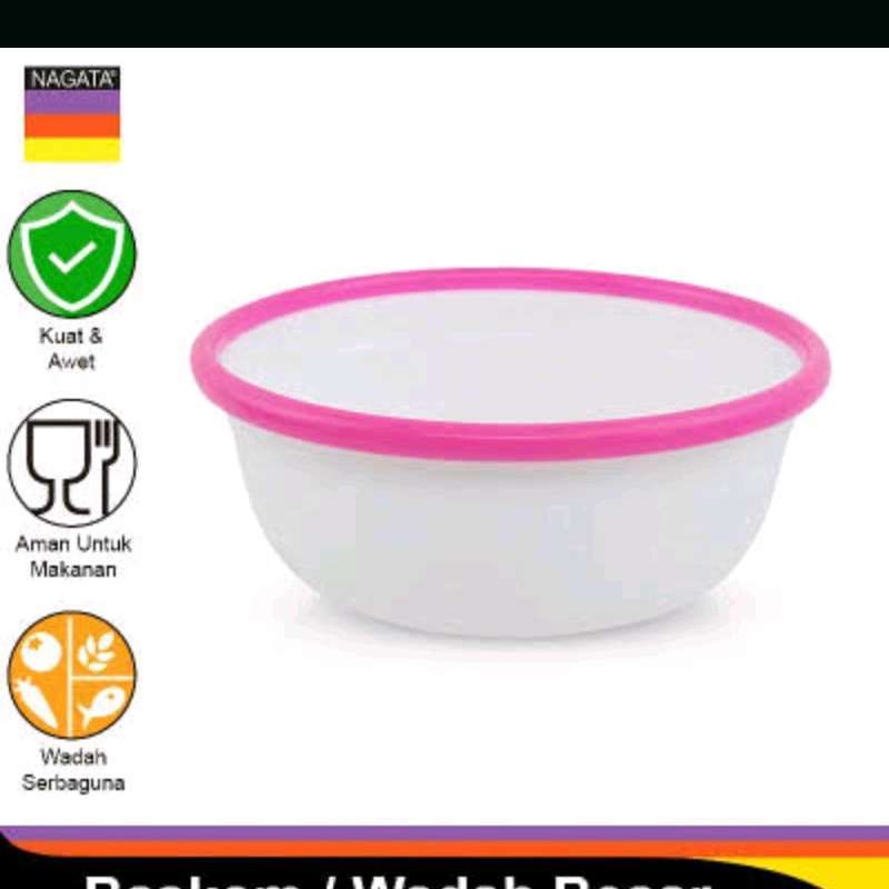 Jual Baskom Air Besar Plastik Warna Nagata Basin Cuci Sayur Buah Salad ...