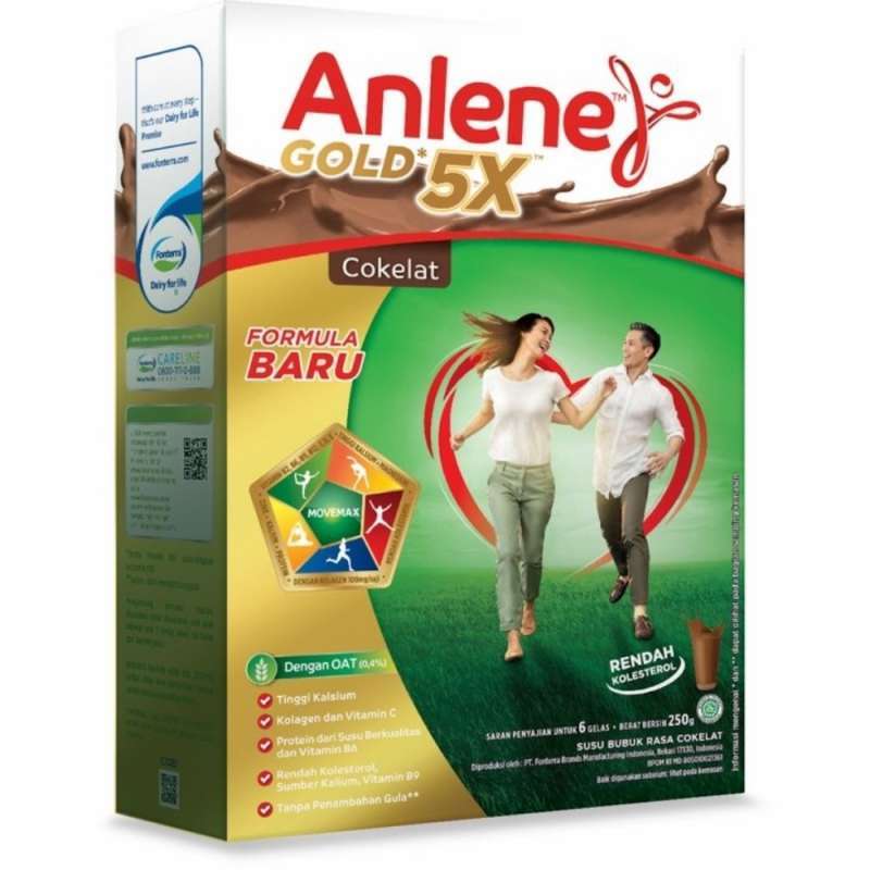 Promo Anlene Gold 5X All Coklat/vanilla/Hi-Calcium All Varian 250 Gram ...