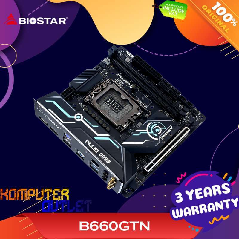 Jual Biostar B660gtn Motherboard Mini Itx Intel Di Seller ...