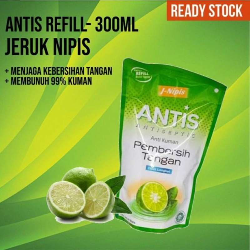 Jual Antis Refill 300ml Jeruk Nipis - Kemasan Isi Ulang Antis Refill ...