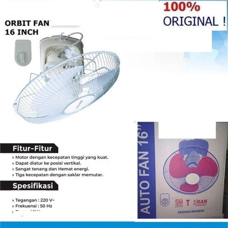 Promo Sogo Auto fan 16 inchi SG 1602/ kipas angin plafon / orbit fan ...