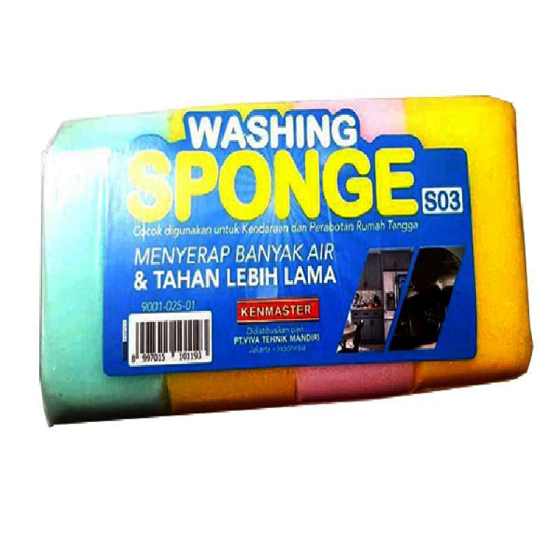 Promo KENMASTER WASHING SPONGE S 03 - SPONS Diskon 11% di Seller ...