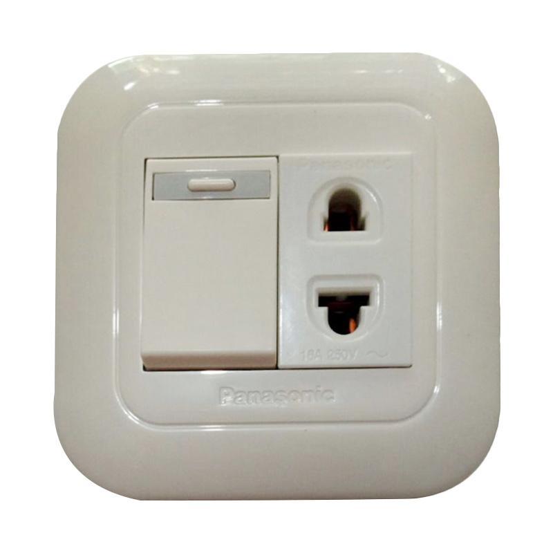 Promo Panasonic Saklar Single + Stopkontak Universal Tanam Ib Diskon 17 ...