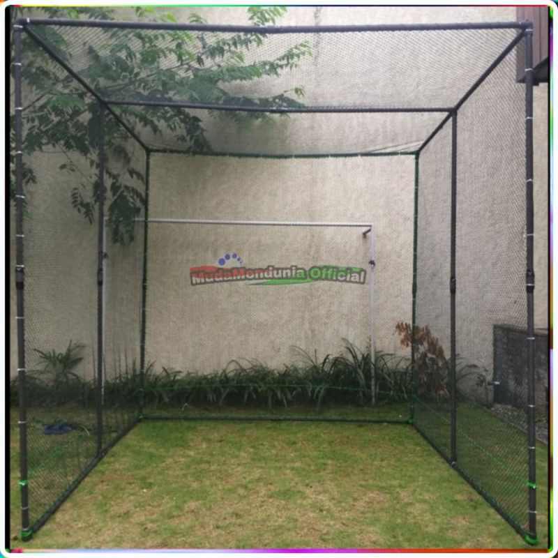 Jual Driving Golf Cage 3X3X3M Rangka 6 Tiang Pipa Pvc Kualitas Terjamin ...