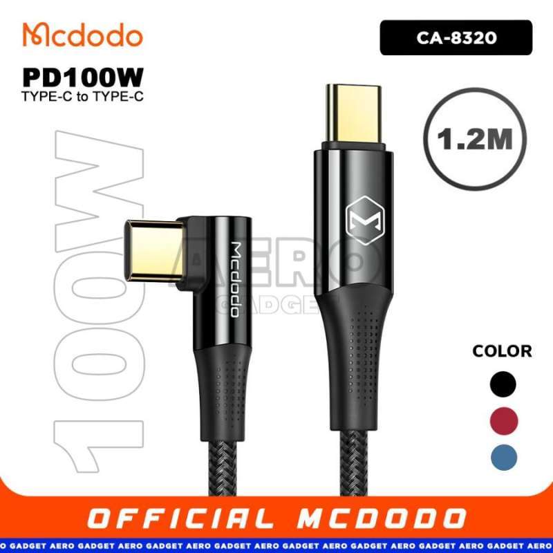 Jual Mcdodo Kabel Type C to Type C Gaming Cable Fast Charging 100W 5A ...