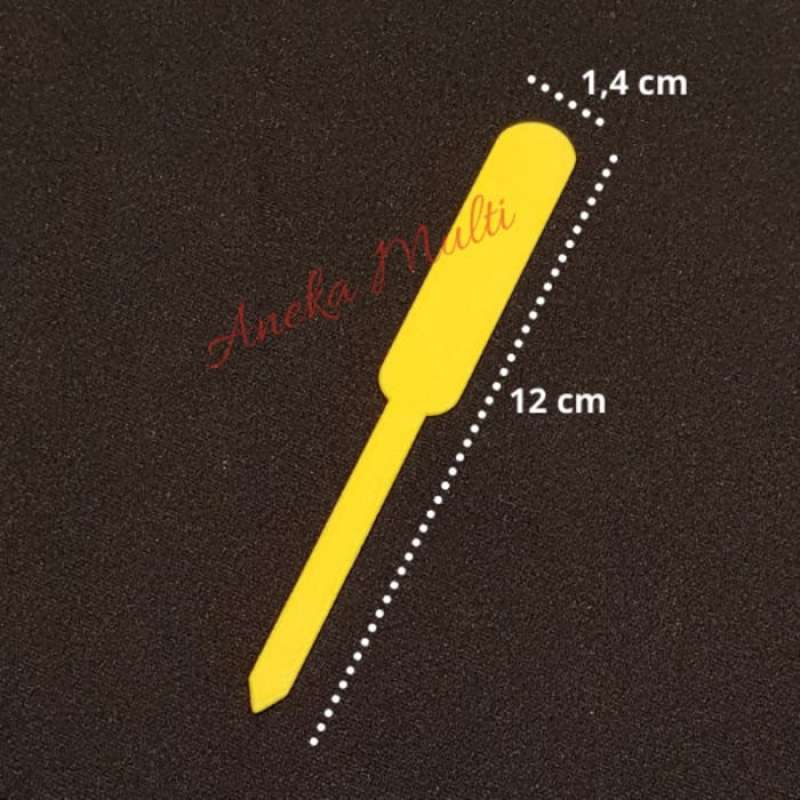 Jual Premium label tanaman name tag penanda tancap sukulen kuning ...