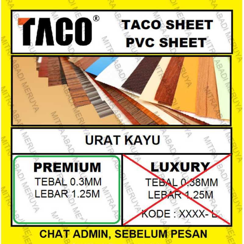 Jual Premium Taco Sheet Wood Grain Premium Pvc Sheet Deco Sheet ...