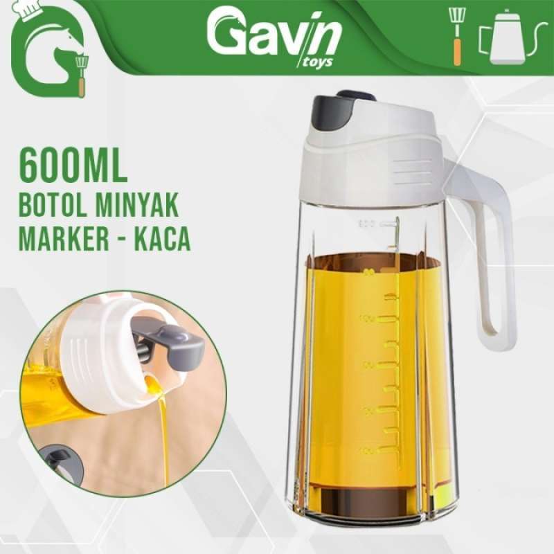 Jual OIL DISPENSER BOTTLE KACA 700 ML BOTOL MINYAK GULA CAIR CUKA 700 ...