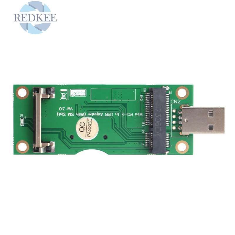 Jual Mini PCI-E to USB Adapter with SIM 8Pin Card Slot for WWAN/LTE ...