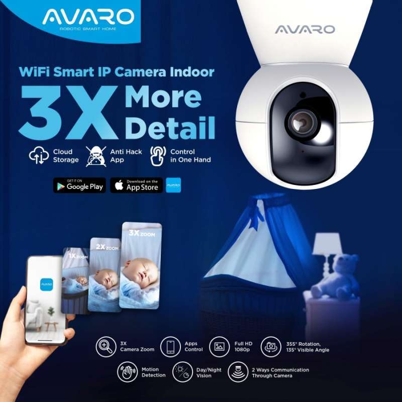 Promo Smart IP Cam / IP Camera / CCTV Wifi Avaro Full HD Diskon 3% di Seller Super Laris IT ...