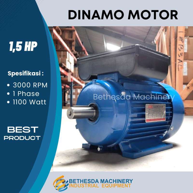 Jual Electro Motor Dinamo 1.5 Hp / 1100 Watt 3000 Rpm & 1500 Rpm ADK ...