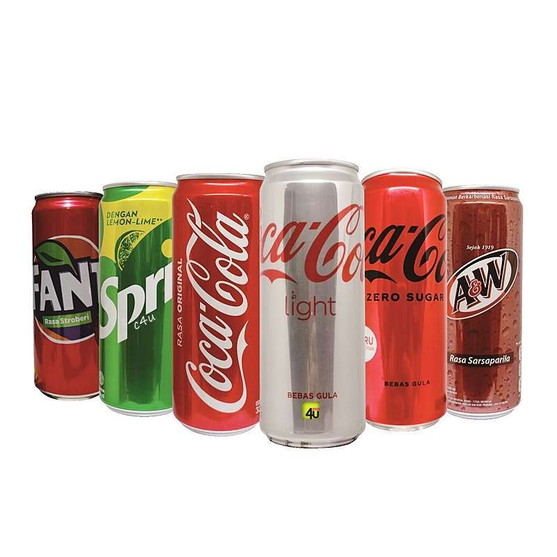 Jual Coca Cola, Sprite, Fanta, A&w - Carbonated Drink - Kaleng 330ml ...