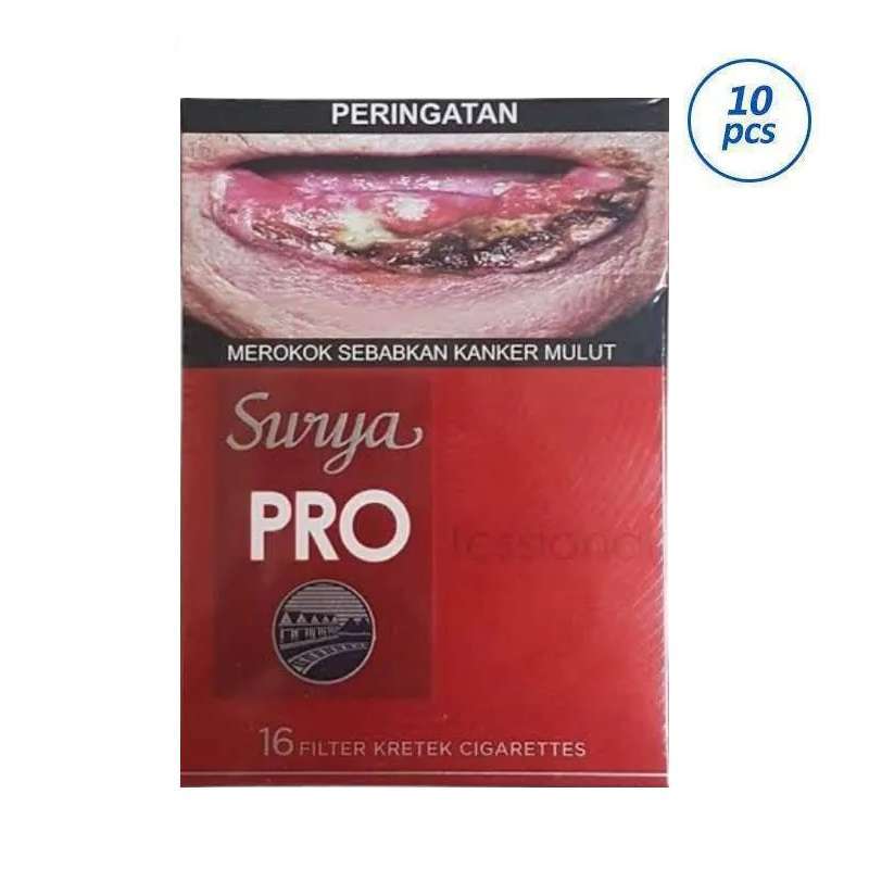 Promo Surya Pro Merah Rokok [16 Batang/ 10 Pcs/ Slop] Diskon 4% Di ...