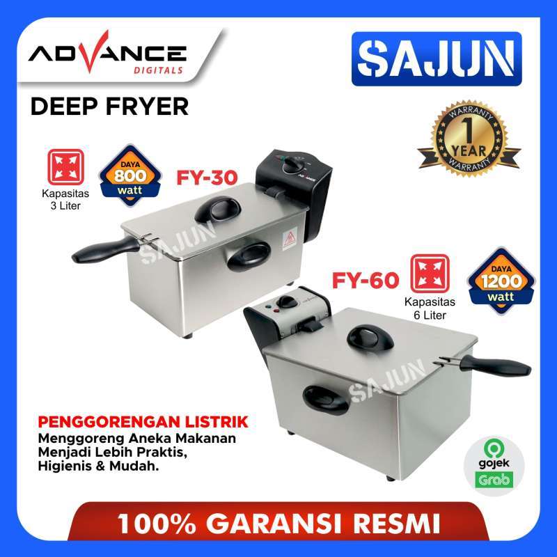 Promo Advance Electric Deep Fryer 3 Lt FY-30 Penggorengan Listrik 6 Lt ...