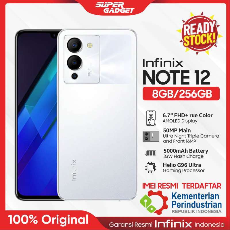 Promo Infinix Note 12 8/256 RAM 8 ROM 256 GB 8GB 256GB Android Diskon 7 ...