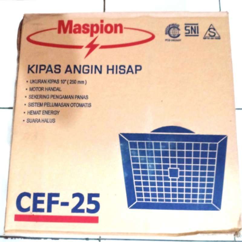 Jual Exhaust Fan Plafon Maspion Ukuran 10 Inch Cef 25 di Seller Halers ...