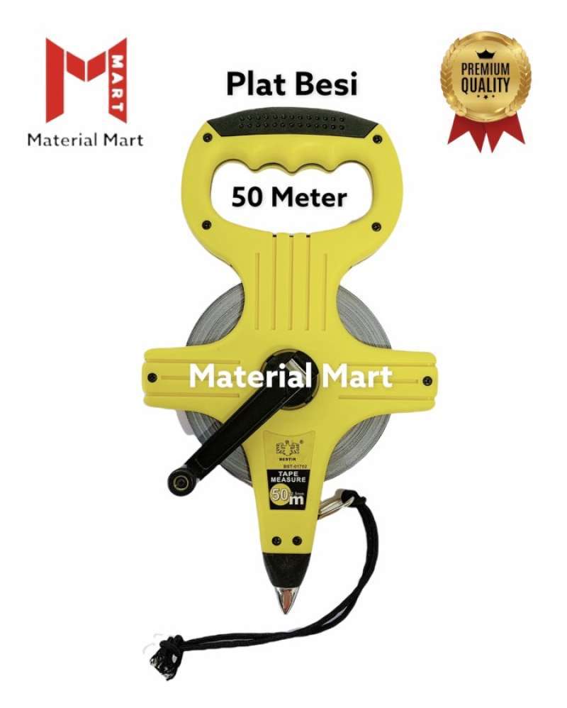 Promo Meteran Tancap 50 Meter Plat Besi | Meteran Roll Tancap 50M ...