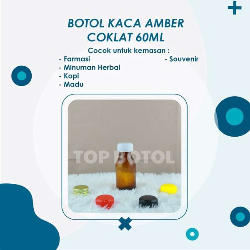 Jual (per 10 Pcs) Botol Kaca Coklat 60ml Botol Amber 60ml + Tutup ... Jual (per 10 Pcs) Botol Kaca Coklat 60ml Botol Amber 60ml + Tutup ...