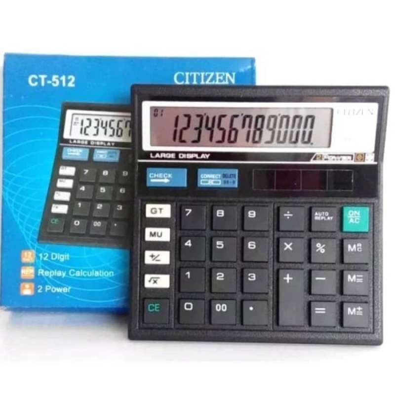 Jual KALKULATOR CHECK & CORRECT CITIZEN CT-512 - Calculator Desktop ...