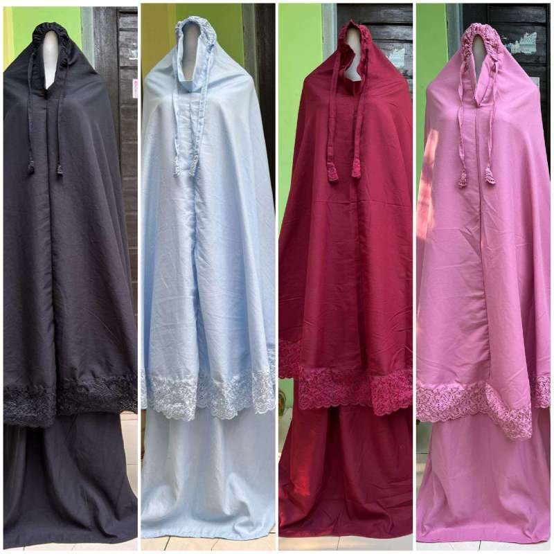 Jual Mukena Khadijah Katun Mikro 🏷️ Model Kekinian, Premium, & Harga ...