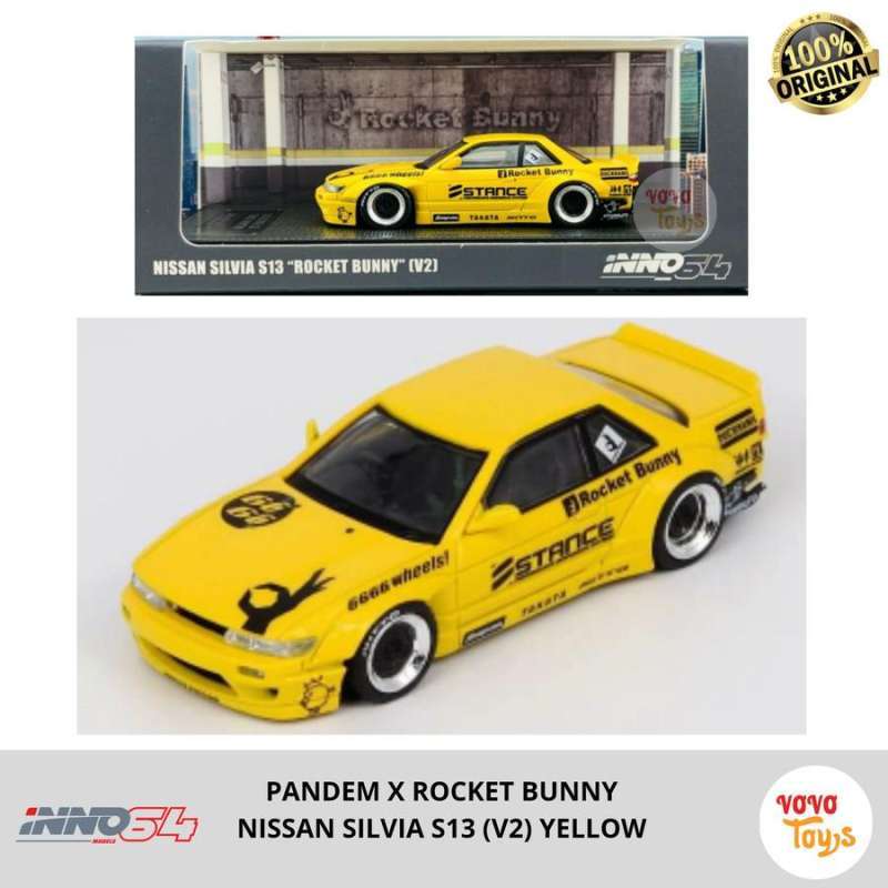 Jual Inno 1/64 Nissan Silvia S13 V2 Pandem X Rocket Bunny Yellow di ...