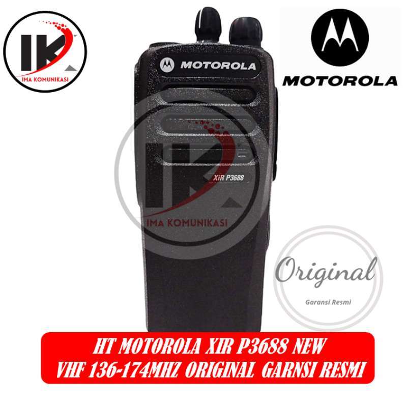 Jual HT MOTOROLA XIR P3688 FREQUENSI VHF 136-174MHZ NEW ORIGINAL ...