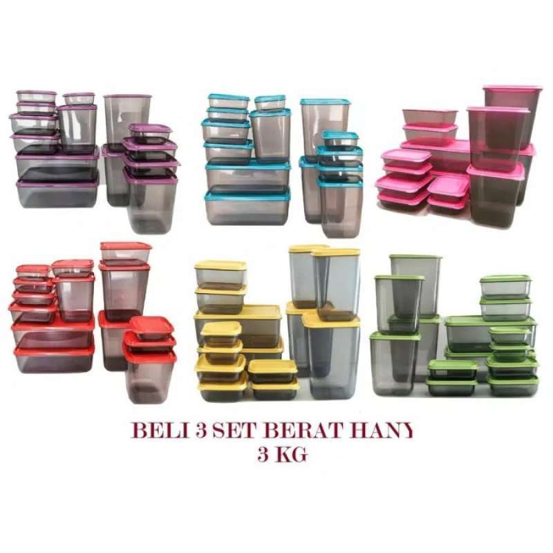 Promo Box simpan sayur buah makanan kulkas container Diskon 23% di ...