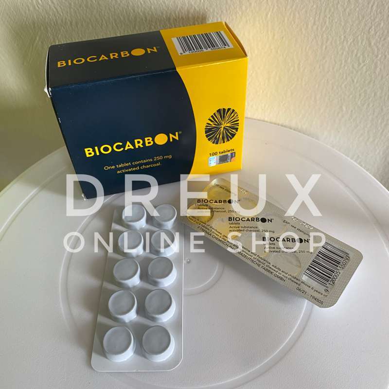 Jual [import] Biocarbon Activated Charcoal 250mg (1 Strip = 10 Tablets ...