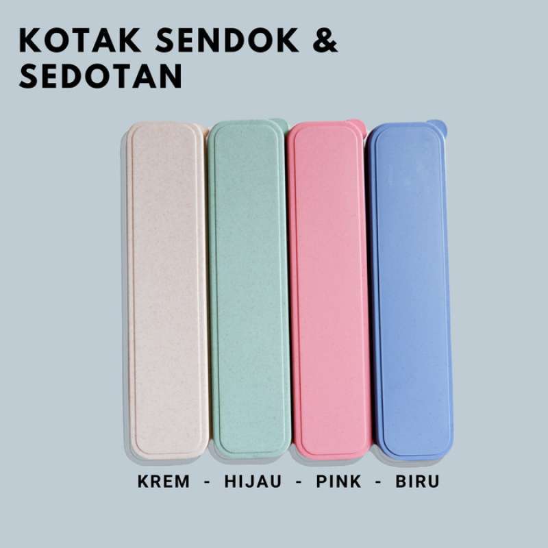 Promo Kotak Tempat Sedotan Stainless dan Alat Makan Diskon 42% di ...