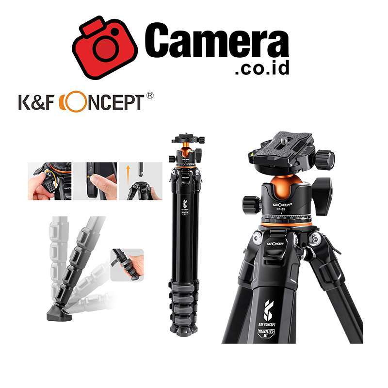 Jual K&f Travel M1 Compact Tripod (kf09.105) Di Seller Camera.co.id Official Store - Petojo ...