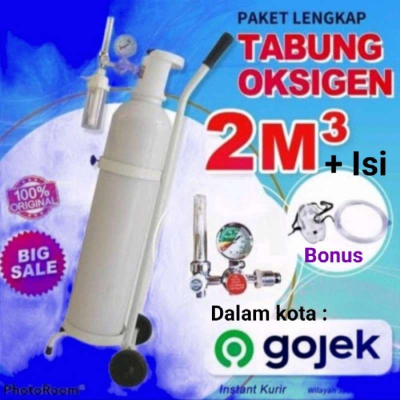 Jual Tabung Oksigen 2m3 Set Siap Pakai , Lengkap / Tabung Oksigen 2 Meter Di Seller Laylaa Shop ...