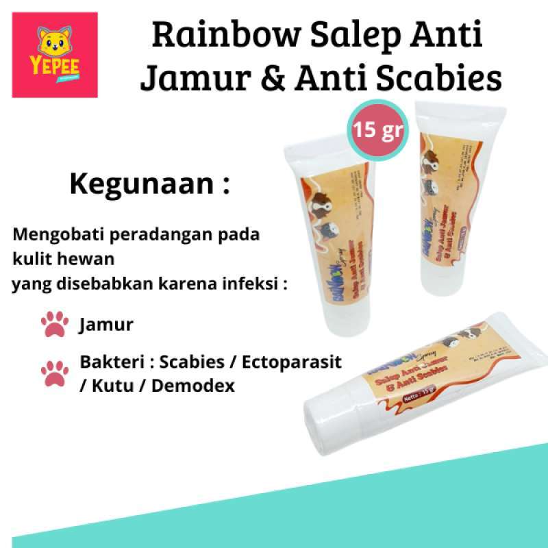 Jual Rainbow Salep Anti Jamur & Anti Scabies 15 gr di Seller Yepee ...
