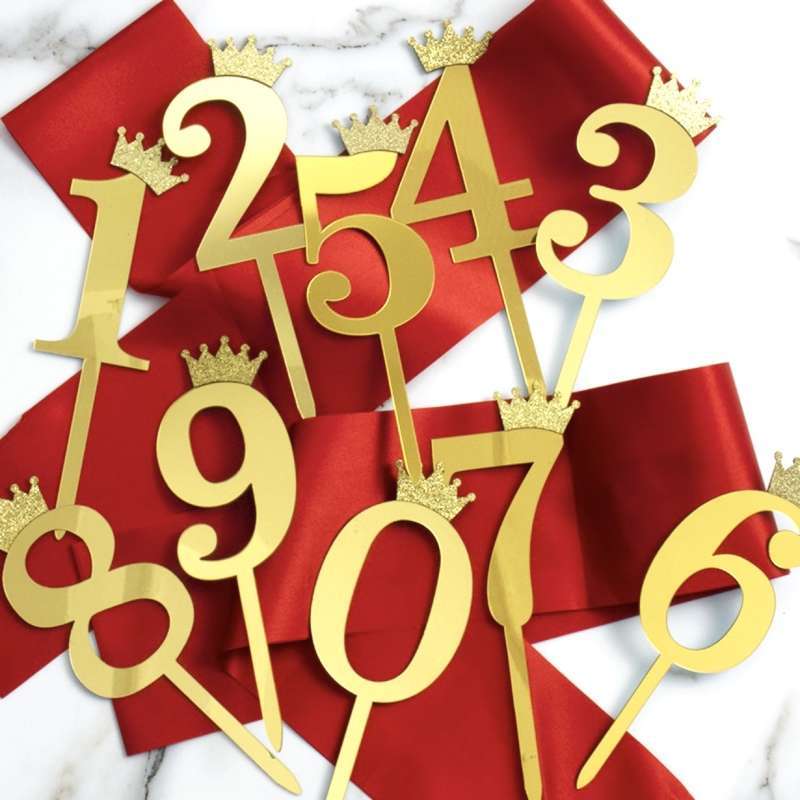 Promo TOPPER ANGKA TINGGI 18,5 CM / CAKE TOPPER / TOPPER KUE ULANG ...