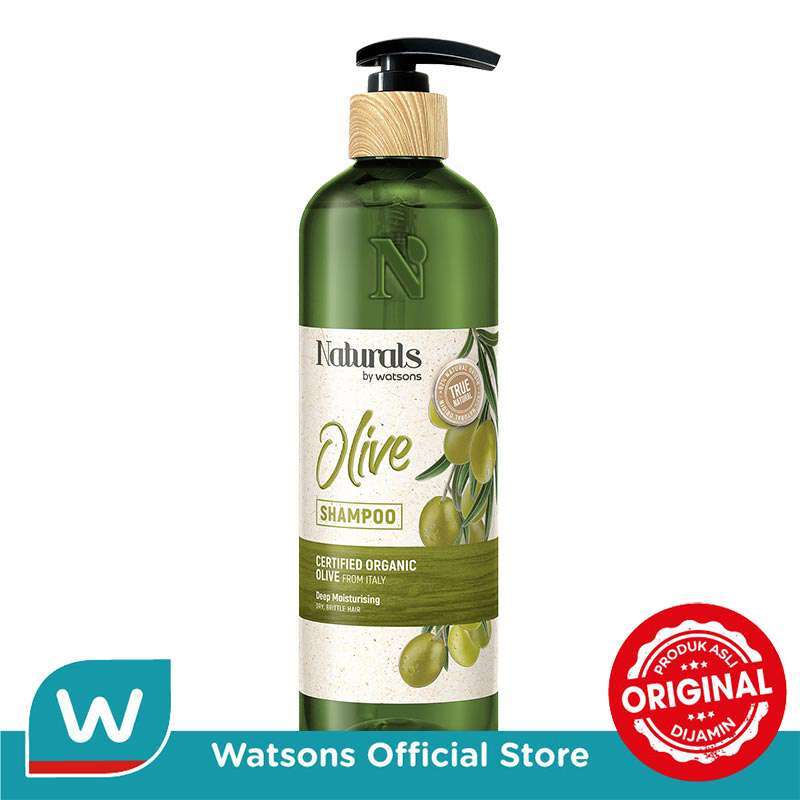 Promo Naturals By Watsons Olive Shampoo 490Ml Diskon 51% di Seller ...