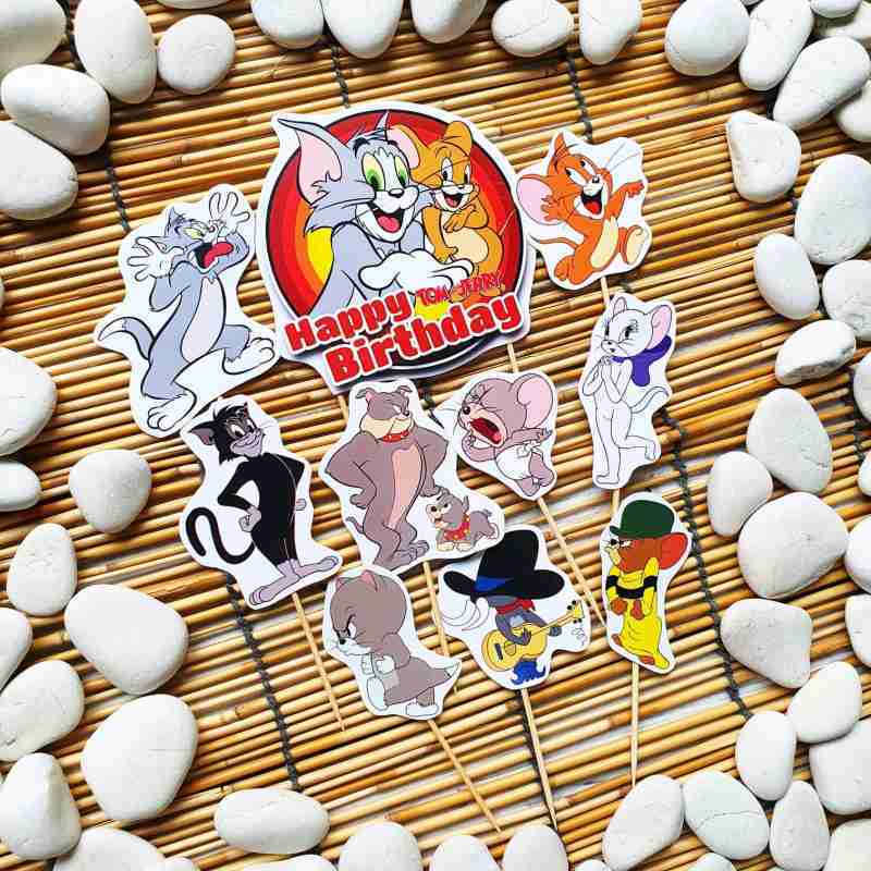 Jual Tom and Jerry Birthday Cake Topper Cupcake Pudding Hiasan Kue 1 ...