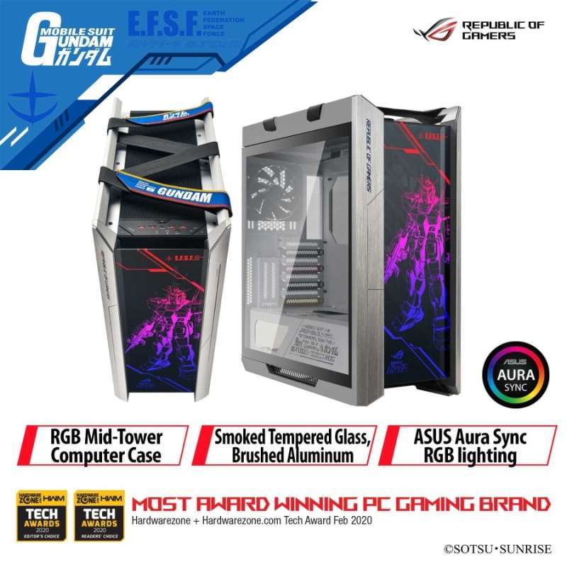 Jual ASUS ROG Strix Helios GUNDAM EDITION RGB Gaming Case di Seller ...