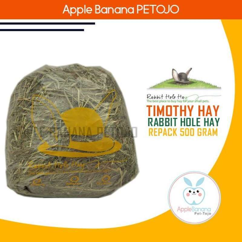 Jual HAY TIMOTHY 2nd Cut Repack 500 gr RABBIT HOLE HAY Rumput Hay ...