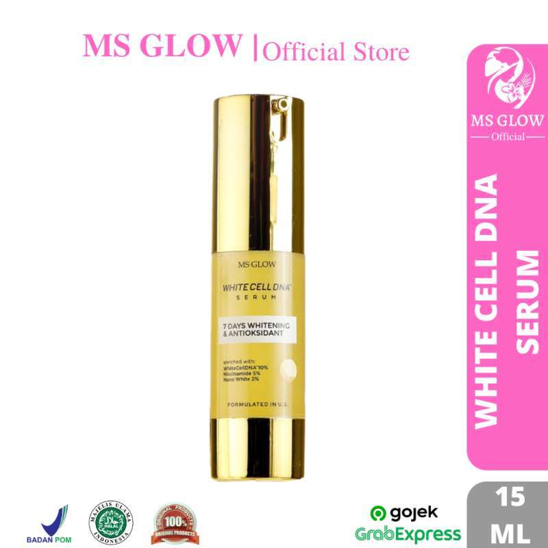 Promo MS GLOW SERUM WHITE CELL DNA / SERUM CELL DNA Diskon 8% di Seller ...
