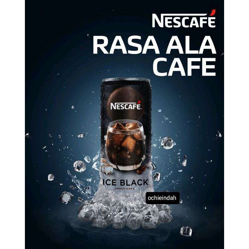 Promo NESCAFE KALENG ICE BLACK / NESCAFE KOPI DRINK ICE BLACK - 220ML ...