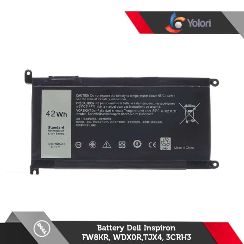 Jual Baterai Fw8kr Wdx0r Tjx4 For Dell Inspiron 7368 7460 7472 Original ...