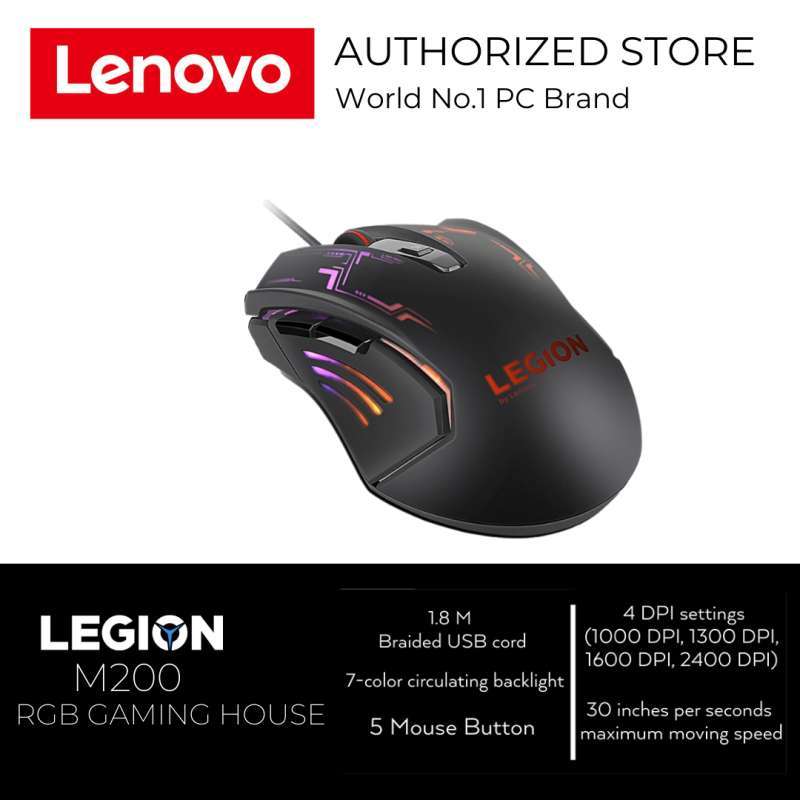 Jual LENOVO LEGION M200 RGB GAMING MOUSE di Seller Lenovo Authorized ...