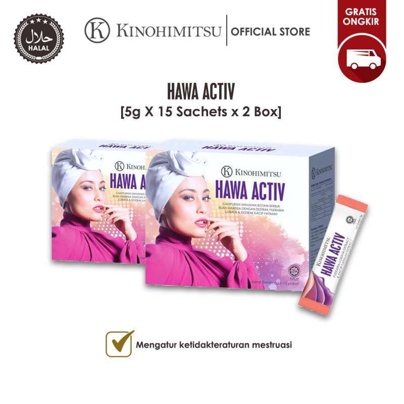 Jual [BUY 1 GET 1] Kinohimitsu Hawa Activ (5g x 15 Sachets) di Seller ...