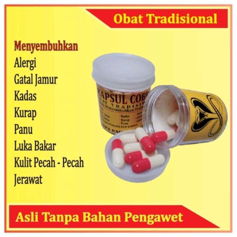 Jual Kapsul Ular Cobra 10 Kapsul/Obat Gatal/Obat Eksim/Obat Jerawat/Obat Alergi Dan Penyakit ...