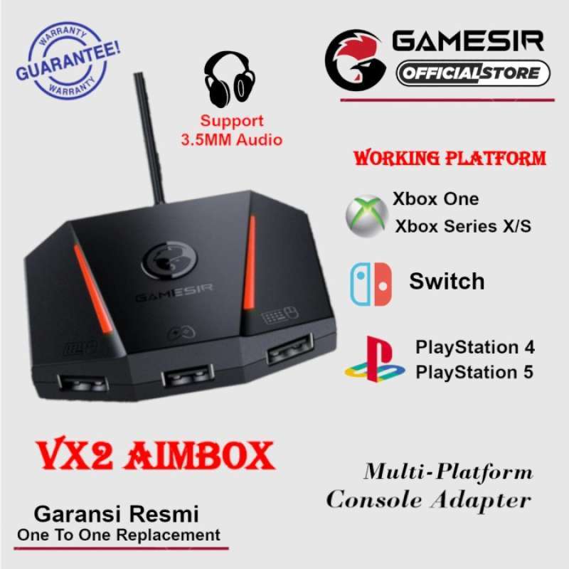 Jual Gamesir Vx2 Aimbox Adapter Convert Keyboard Mouse Controller Ps5 Xbox di Seller Play Child ...