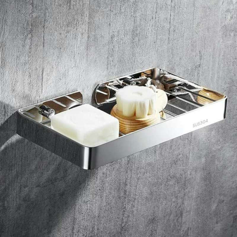Jual Rak Sabun Datar Stainless Steel 304/ Tempat Sabun Datar/ Kawat ...
