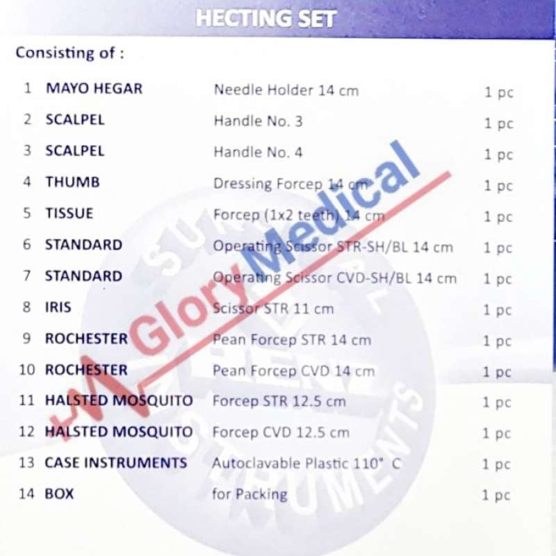 Jual Hecting Set Renz + Suture Pad Untuk Latih/belajar Jahit Luka Di ...