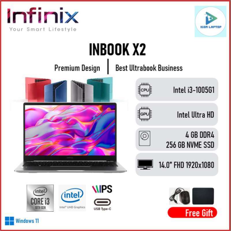 Jual Infinix Inbook X2 (core I3) 4/256gb Garansi Resmi Infinix ...