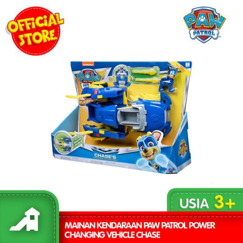 Jual Mainan Kendaraan Paw Patrol Power Changing Vehicle Chase di Seller ...
